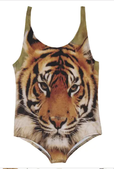 girls’ tiger swimsuit – Craftwhack