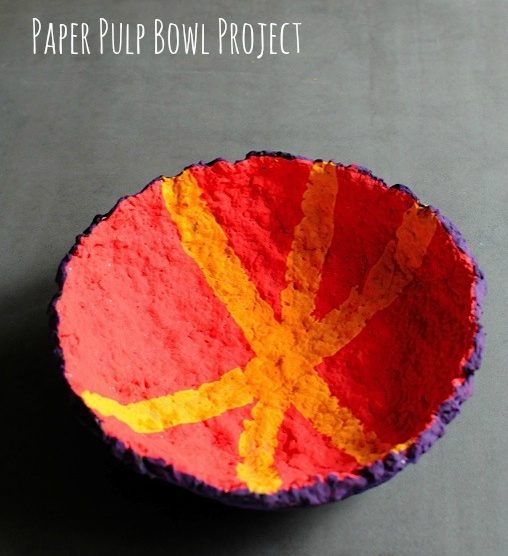 Paper Pulp Bowl Project