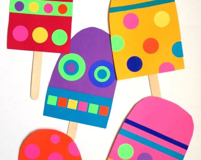 Giant Paper Popsicle Craft · Craftwhack
