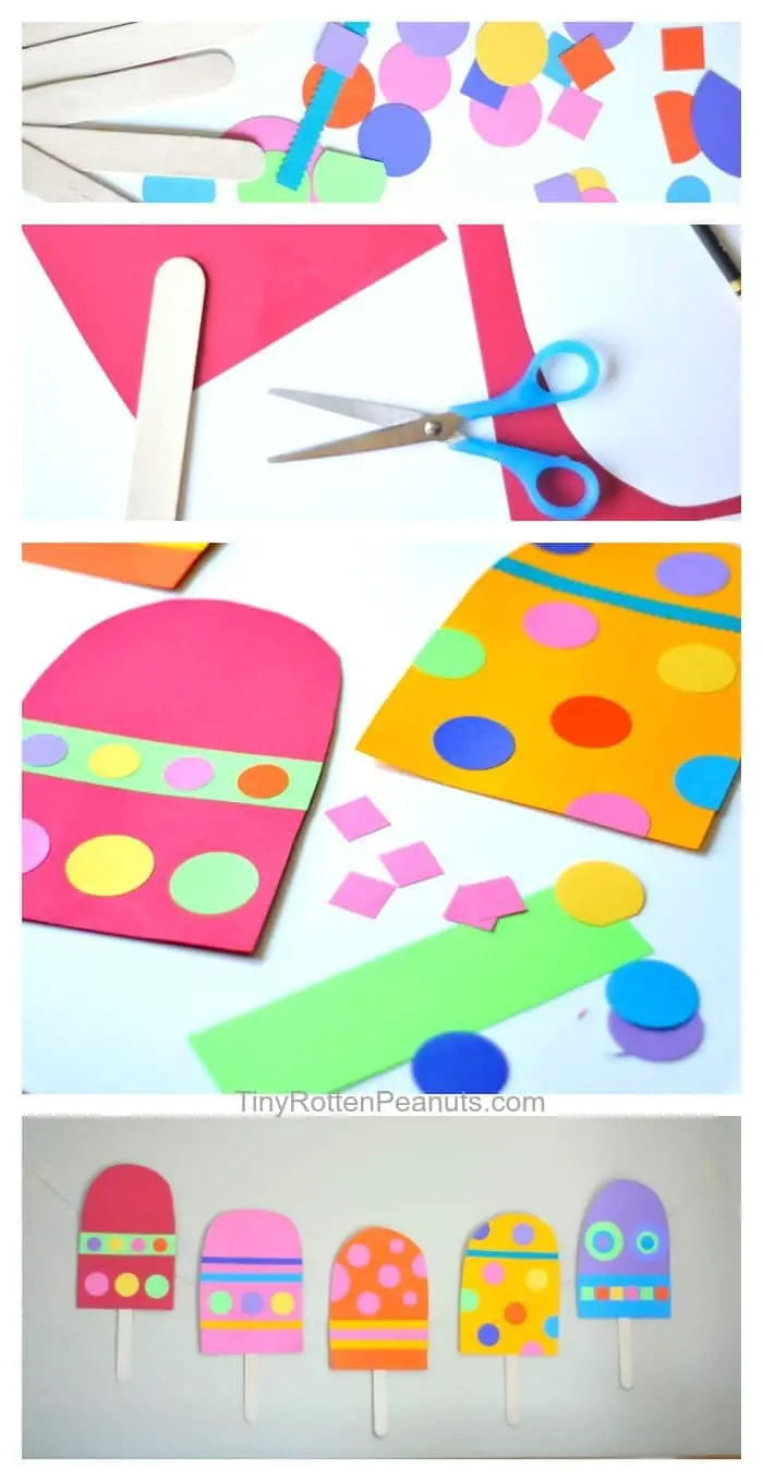 Giant Paper Popsicle Craft · Craftwhack