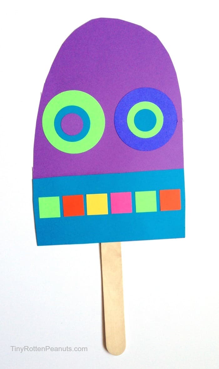 Giant Paper Popsicle Craft · Craftwhack