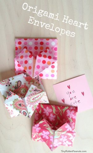 Super Secret Origami Heart Envelope – Craftwhack