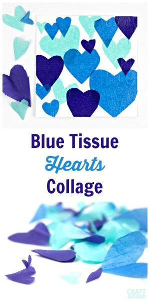 Blue Tissue Paper Hearts Make Two Fun Art Projects – Craftwhack