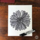 Ultra Relaxing Tangle Flower Drawing (With Free Printable) – Craftwhack