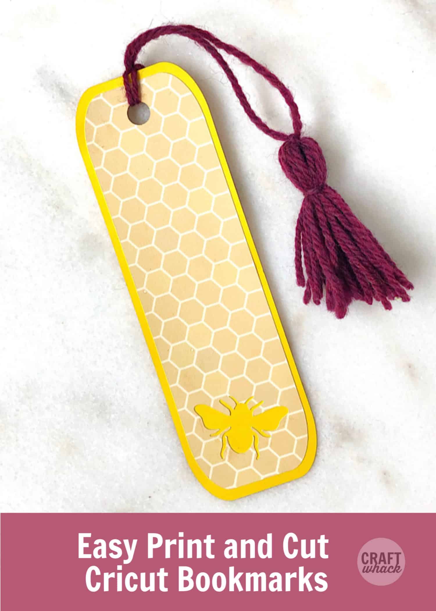 Easy Paper Bee Bookmark – Craftwhack