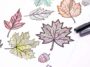 Beautiful Zentangle Fall Leaves DIY – Craftwhack
