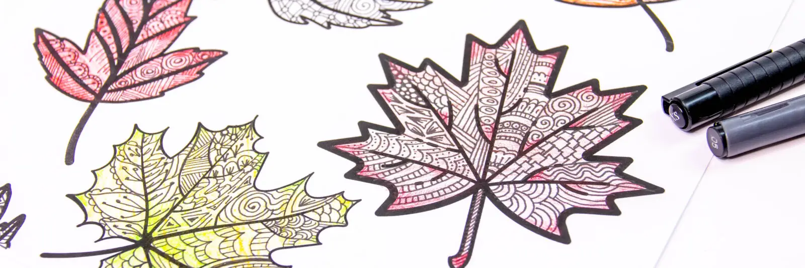 Beautiful Zentangle Fall Leaves DIY · Craftwhack