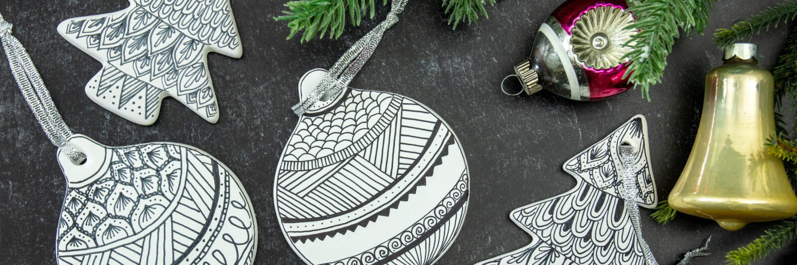 DIY Fun Homemade Zentangle Christmas Ornaments · Craftwhack