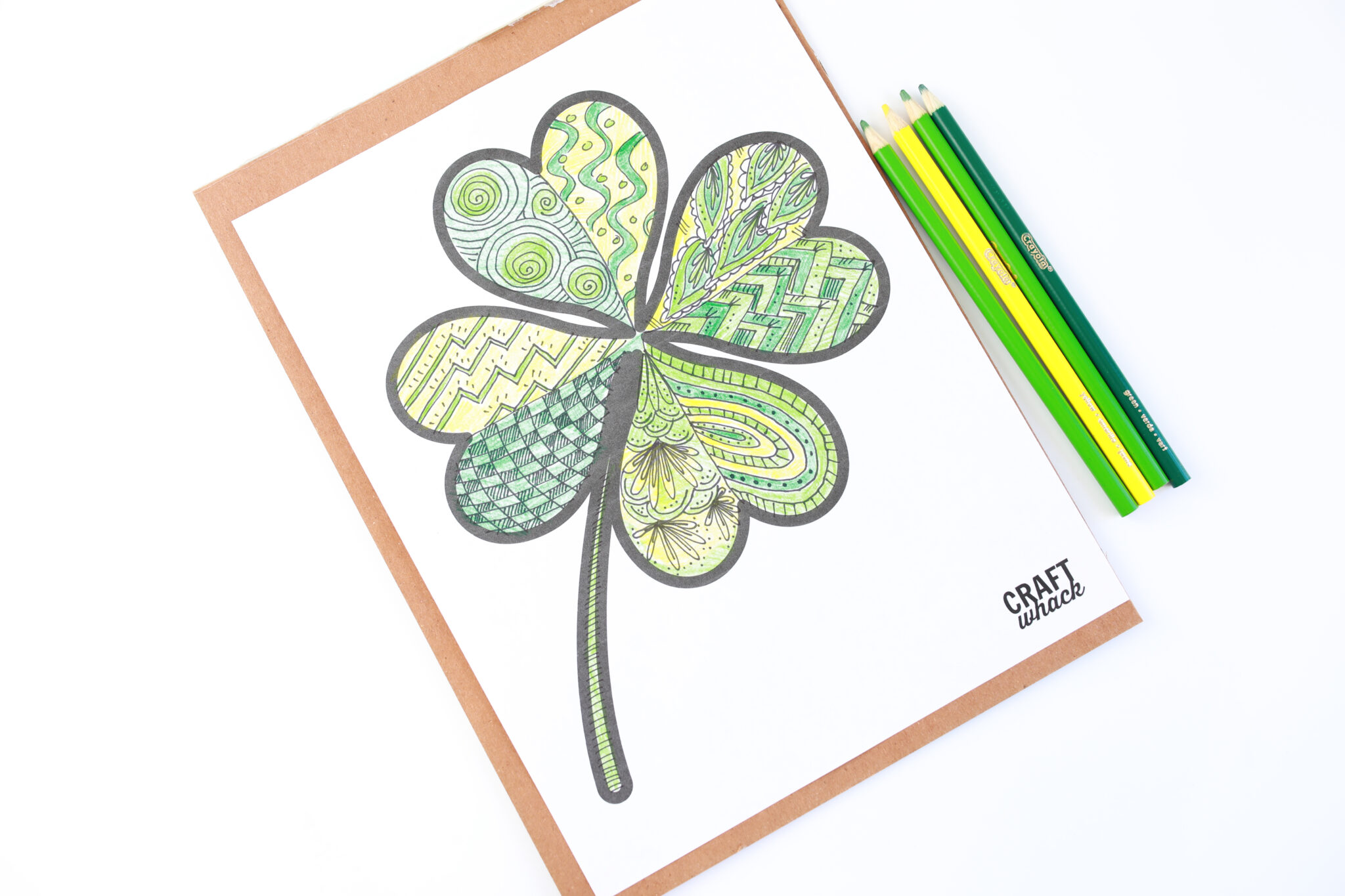 How to Create a Beautiful Zentangle Four Leaf Clover Art – Craftwhack