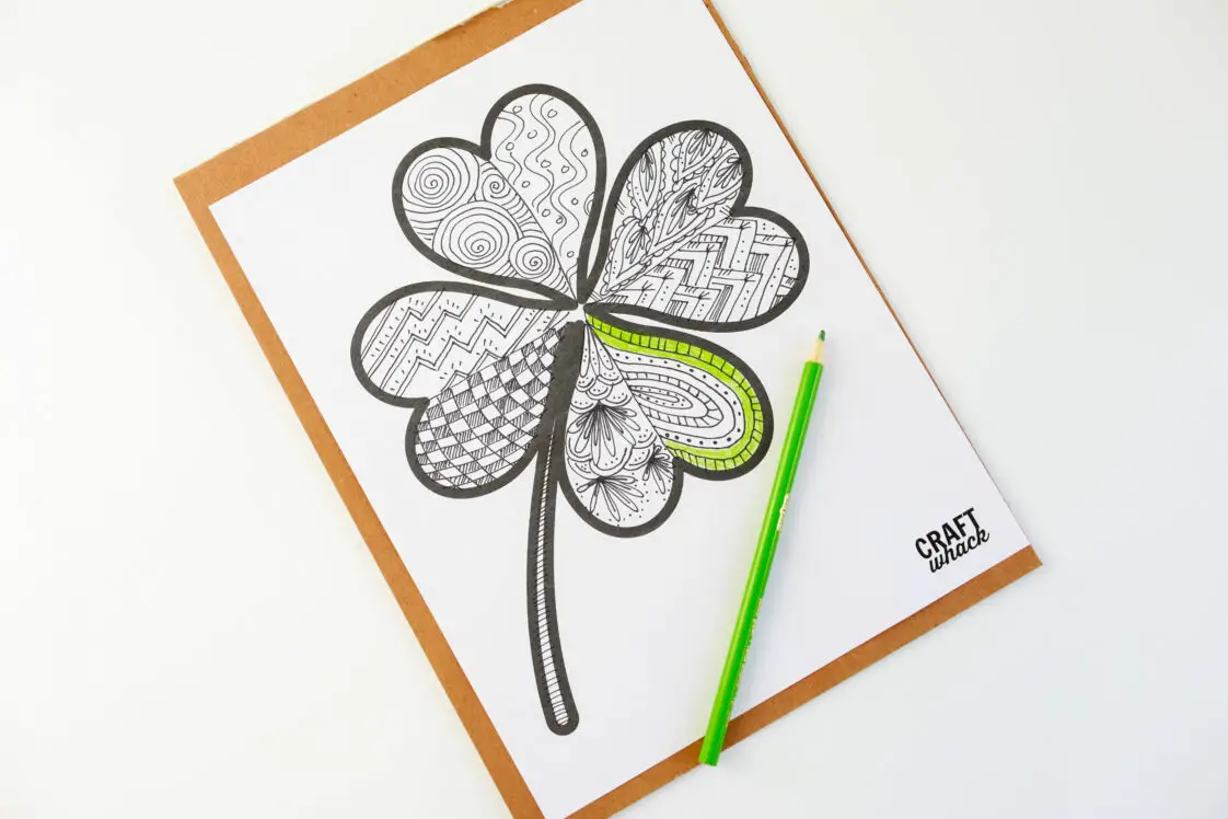 How to Create a Beautiful Zentangle Four Leaf Clover Art – Craftwhack