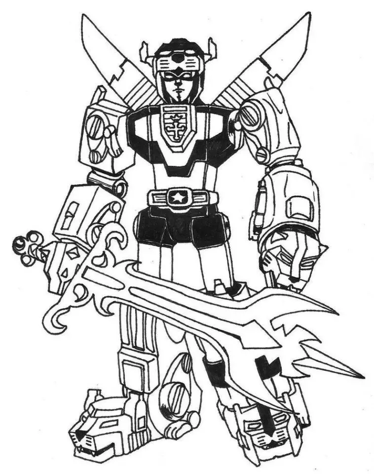 10 Challenging Voltron Coloring Pages to Practice Your Coloring Skills ...