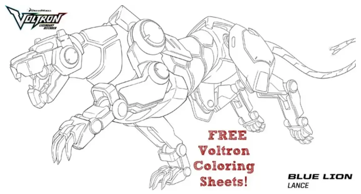 10 Challenging Voltron Coloring Pages to Practice Your Coloring Skills ...