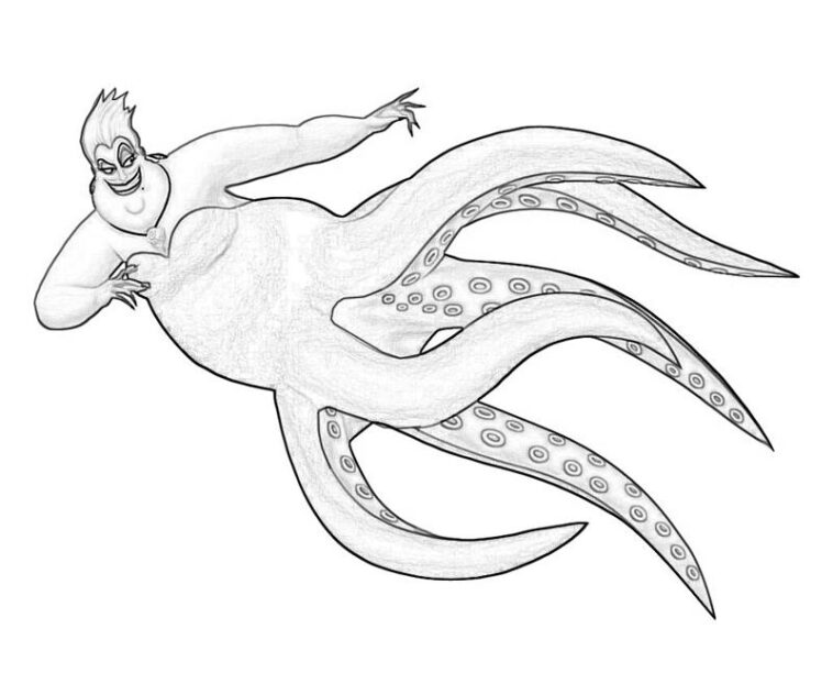 9 Fun Disney Ursula Coloring Pages – Craftwhack