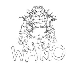 10 Coolest Wario Coloring Pages – Craftwhack