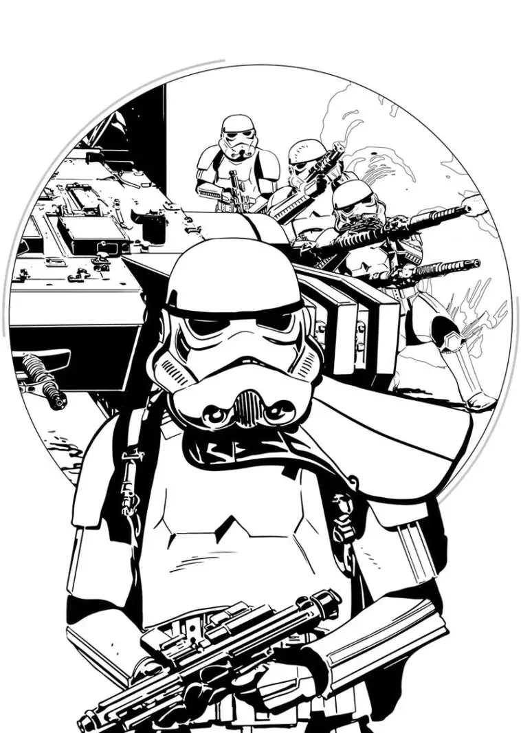 Iconic Star Wars Stormtrooper Coloring Pages – Craftwhack