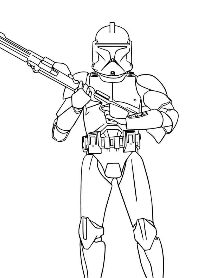 Iconic Star Wars Stormtrooper Coloring Pages – Craftwhack